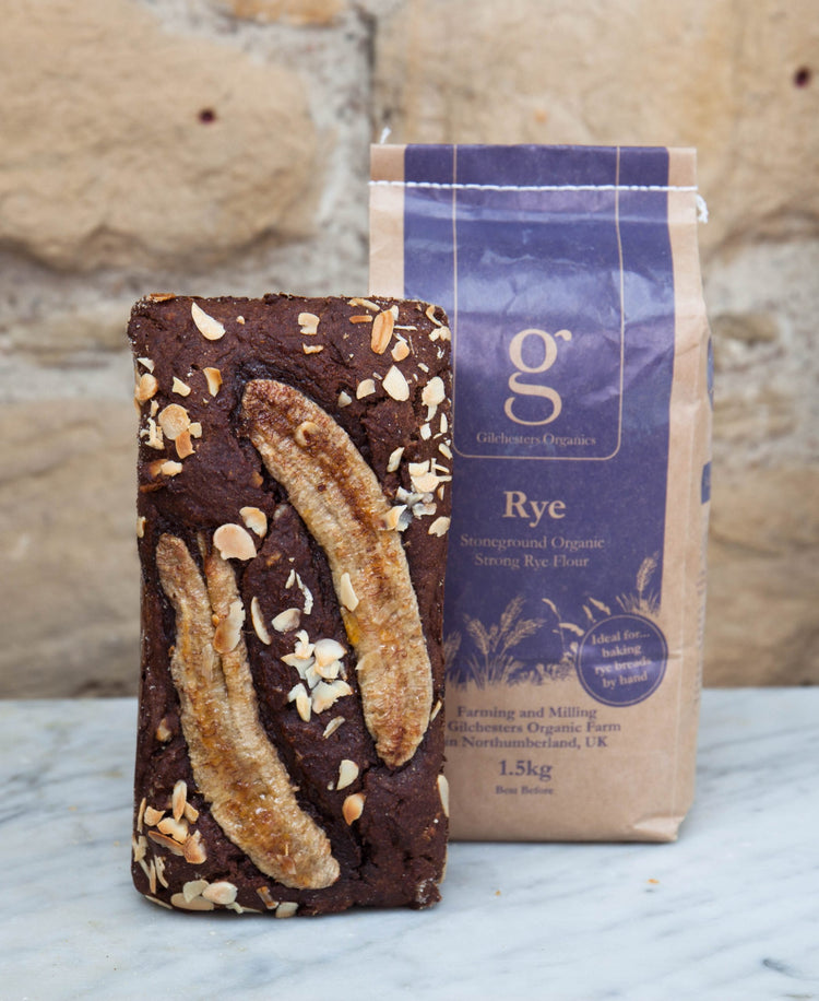 Dark Chocolate, Banana and Rye cake – Gilchesters Organics